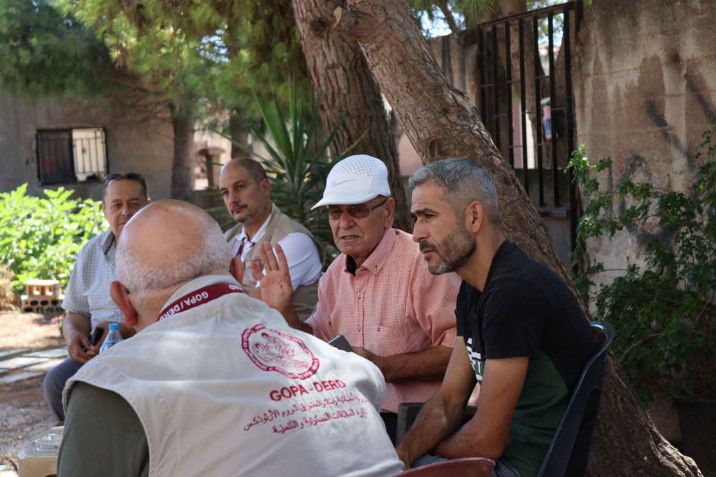 GOPA-DERD’s team provides the intial response to thouse arriving from ...